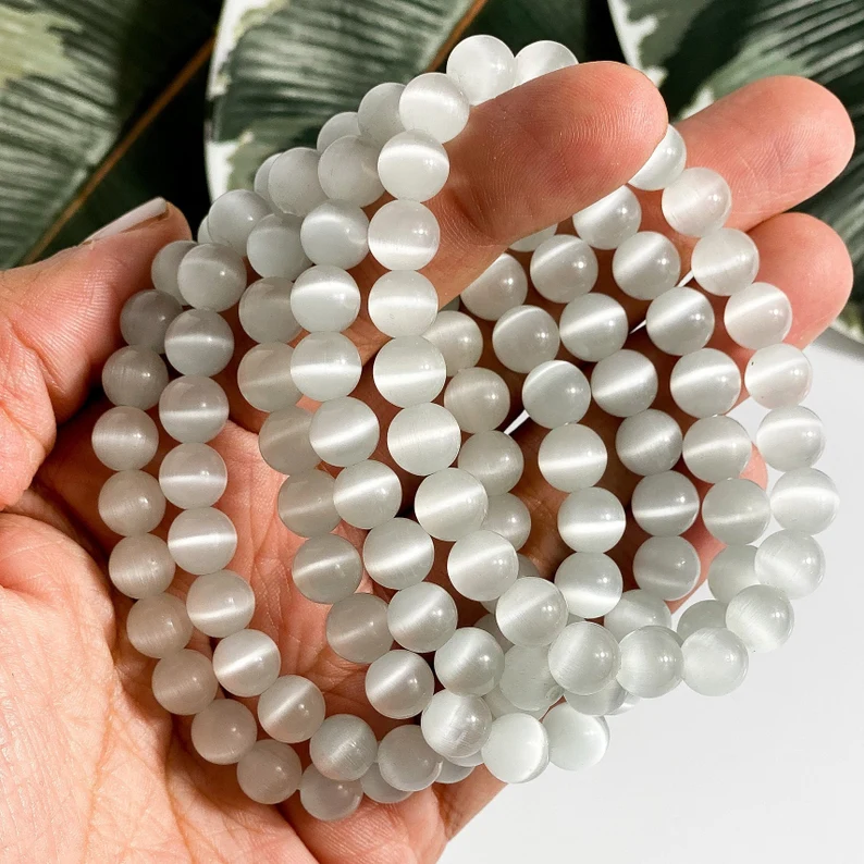 Selenite Bracelet – Gemstone Galaxy
