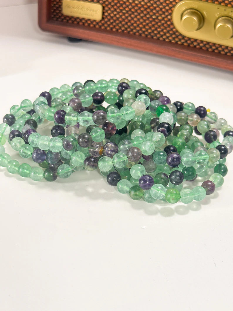 Multi Fluorite Bracelet – Gemstone Galaxy